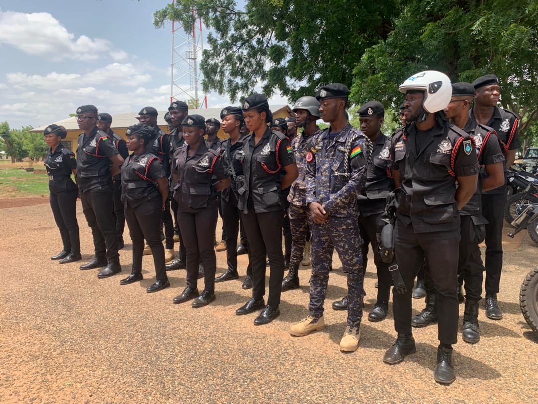 Jirapa Municipal Police Command receives motorbikes and a vehicle from ...